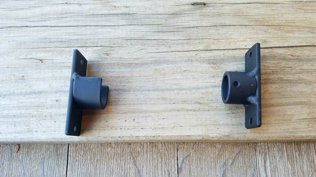 Custom Iron Sockets , Pole Sockets (1-PAIR) Iron Rod Sockets, Cafe Rod ...