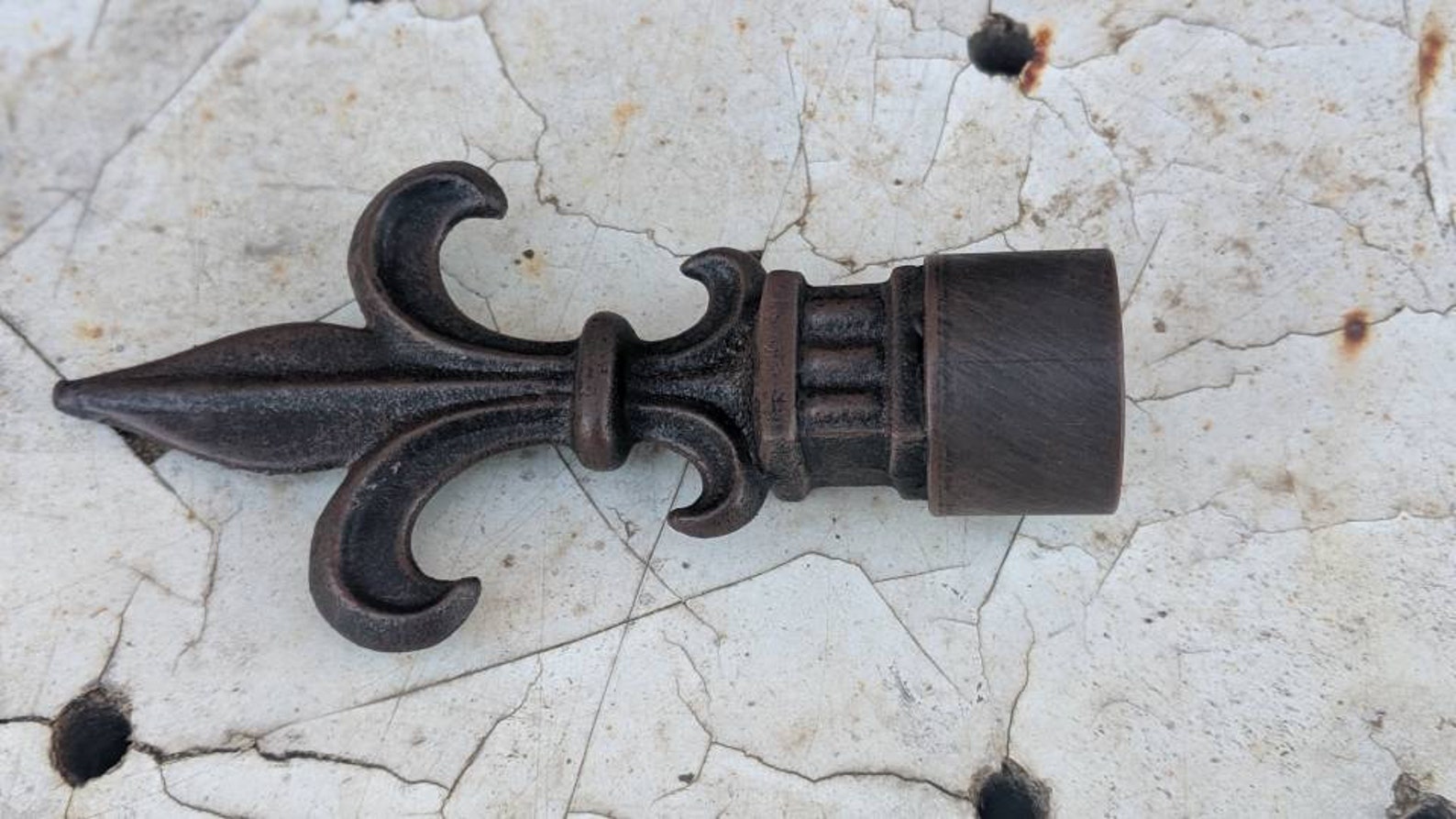 French Style Fleur De Lis Finials Drapery Rod Finials - Etsy