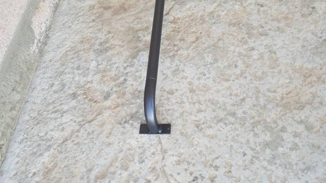 1'' Curtain Rod Industrial Rod Modern Iron Drapery | Etsy