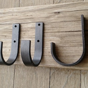 2-pack or 3-pack 3-1/2'' X2'' Large Wall Hook Industrial Iron Hook ...