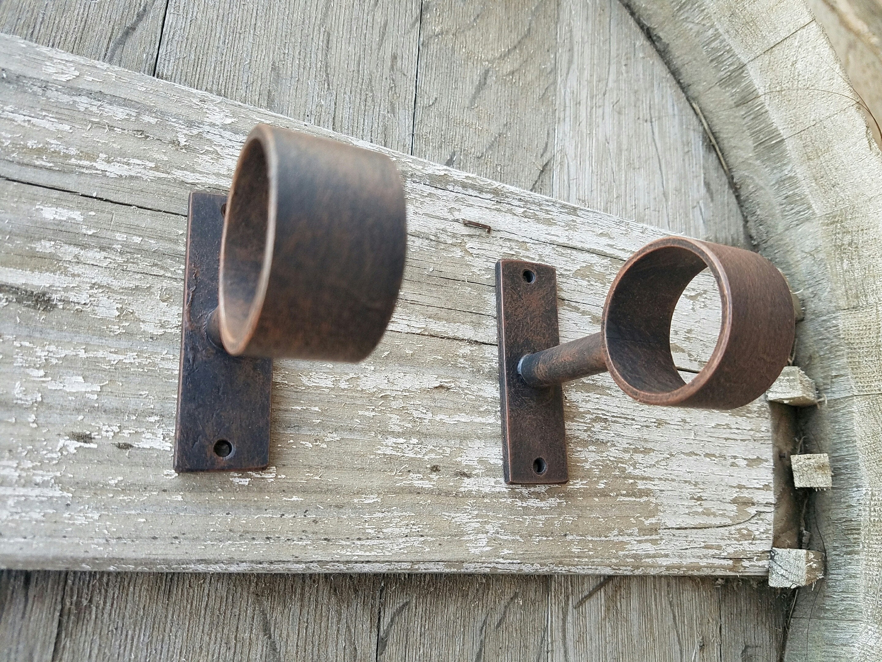 Wrought Iron Drapery Bracket Ceiling & Wall Bracket Special | Etsy