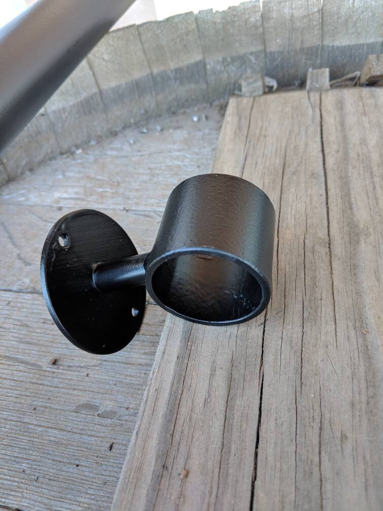 Round Wall plate Iron Drapery Bracket Ceiling & Wall Mount | Etsy