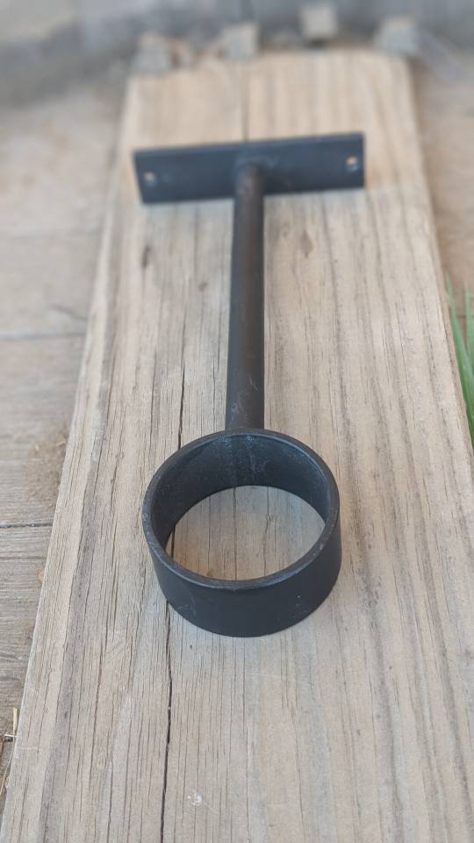 Long Projection Ceiling & Wall Bracket, 5'' Clearance, Single Rod ...