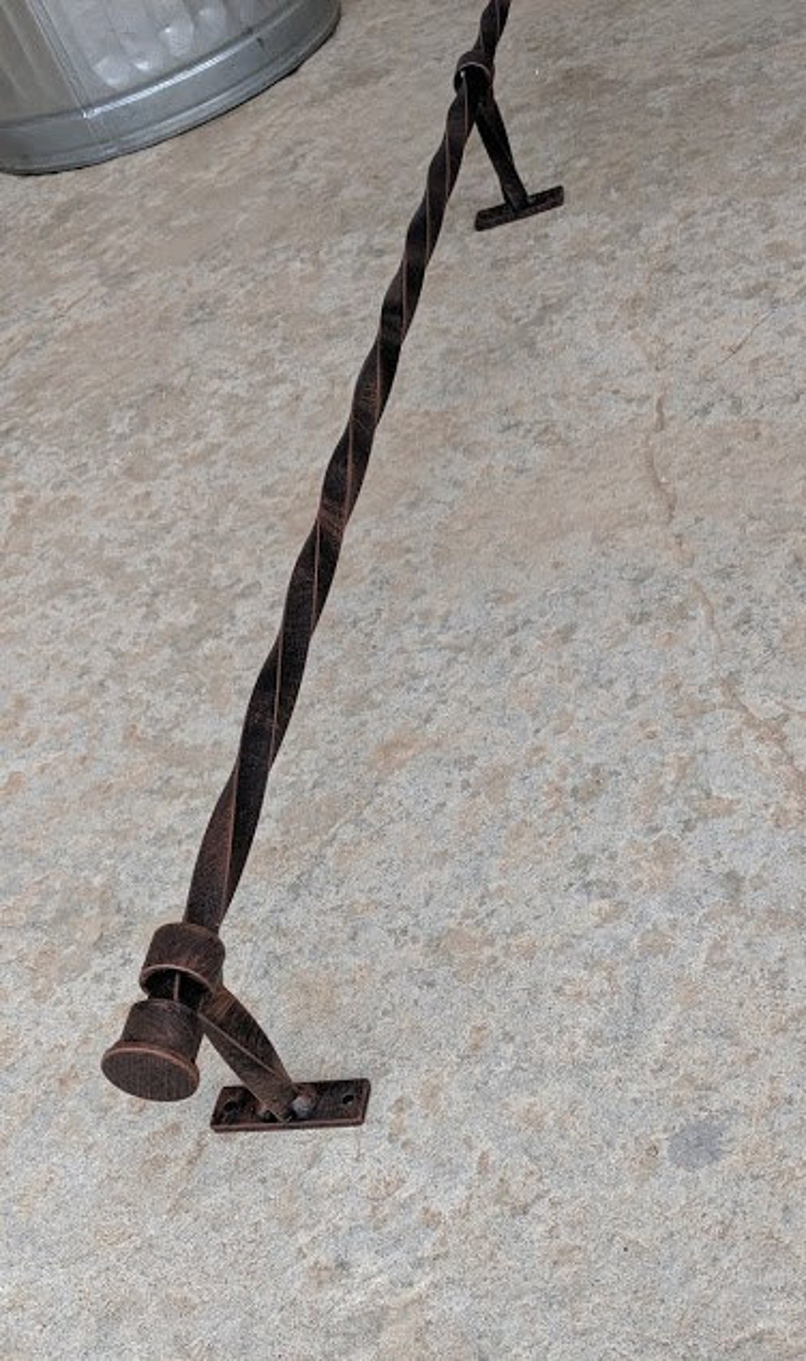 TWISTED IRON ROD Cut to Size 67'' 126'' - Etsy