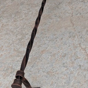 TWISTED IRON ROD Cut to Size, 67'' 126'' Longer Rods Spliced in 2 ...