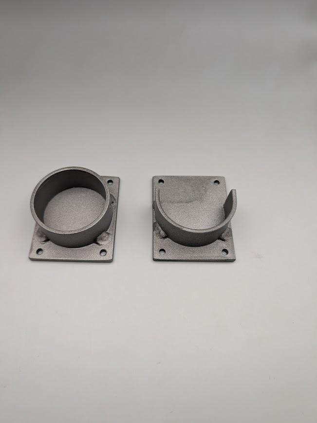 Custom Iron Sockets , Larger Pole Closet Sockets (1-PAIR) Iron Rod ...