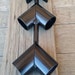 Double Rod Corner Bracket, Wood Pole or Iron Bracket 1-EACH Drapery Rod ...