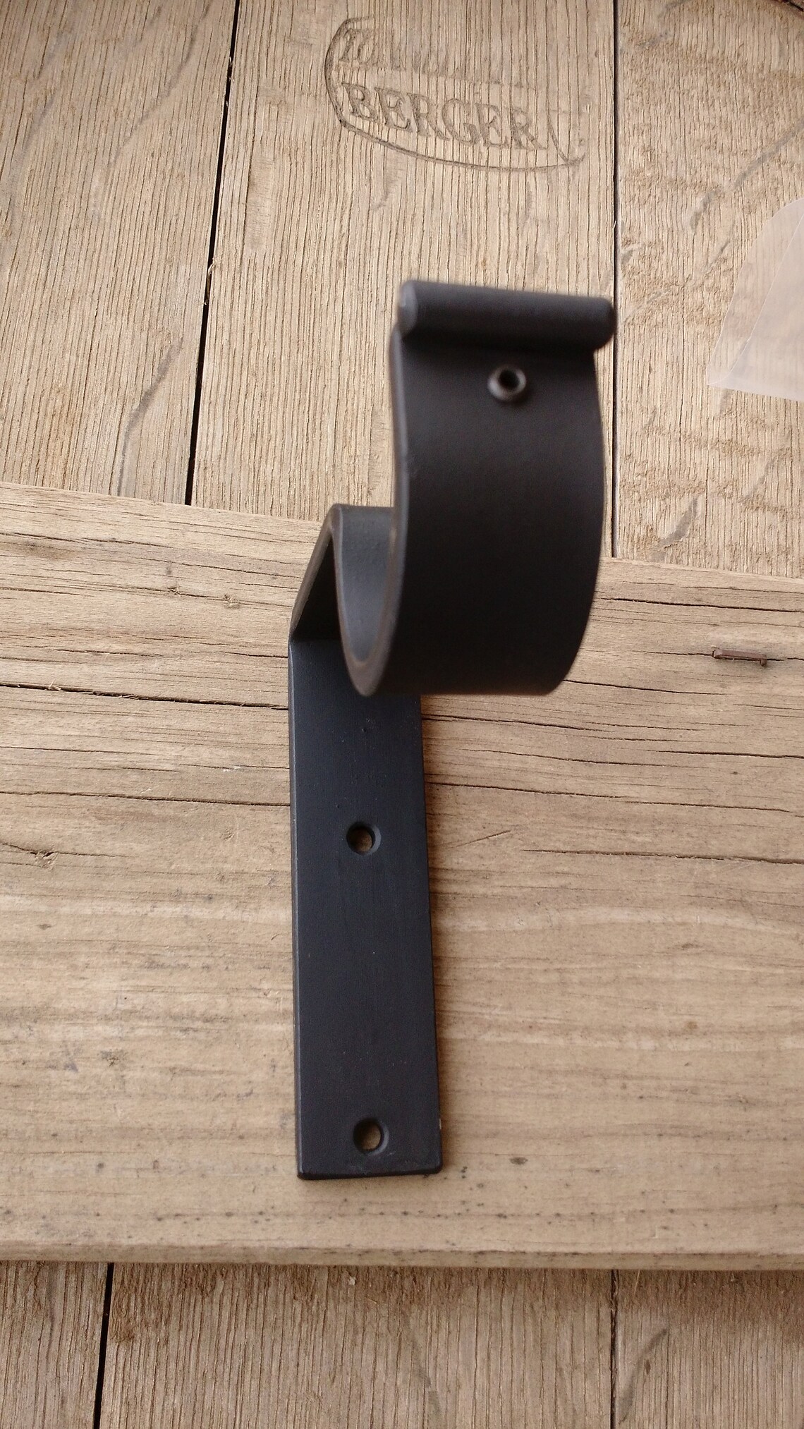 SB206 Round Rod Iron Brackets Wood Pole Iron Bracket 1-EACH - Etsy