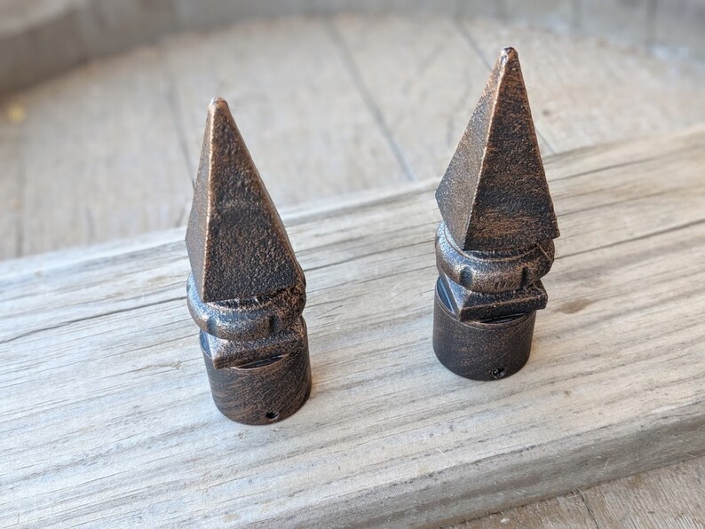 Medieval - 1-ea Drapery Rod Finials, Drapery Hardware Decorative Window ...
