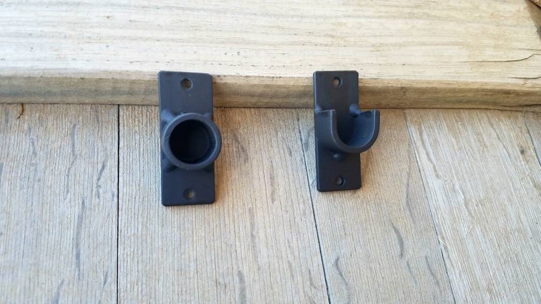 Custom Iron Sockets , Pole Sockets (1-PAIR) Iron Rod Sockets, Cafe Rod ...
