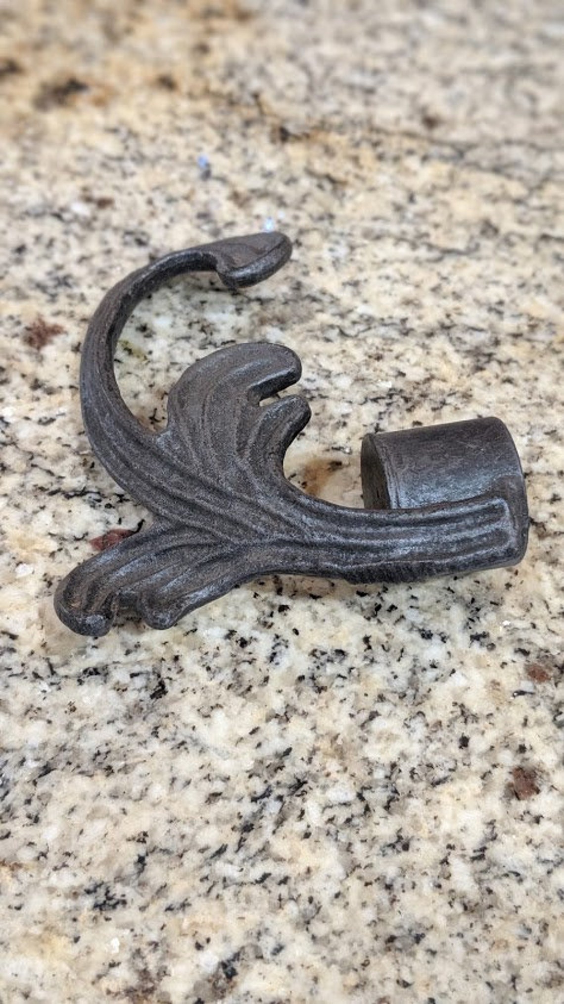 Drapery Rod Finials Curtain Rod Finials Leaf Mediterranean - Etsy