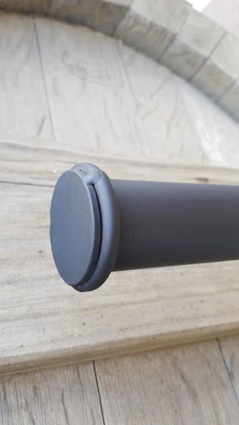 Simple Decorative End Caps With 1 Iron Ring, Drapery Rod Cap, Curtain ...