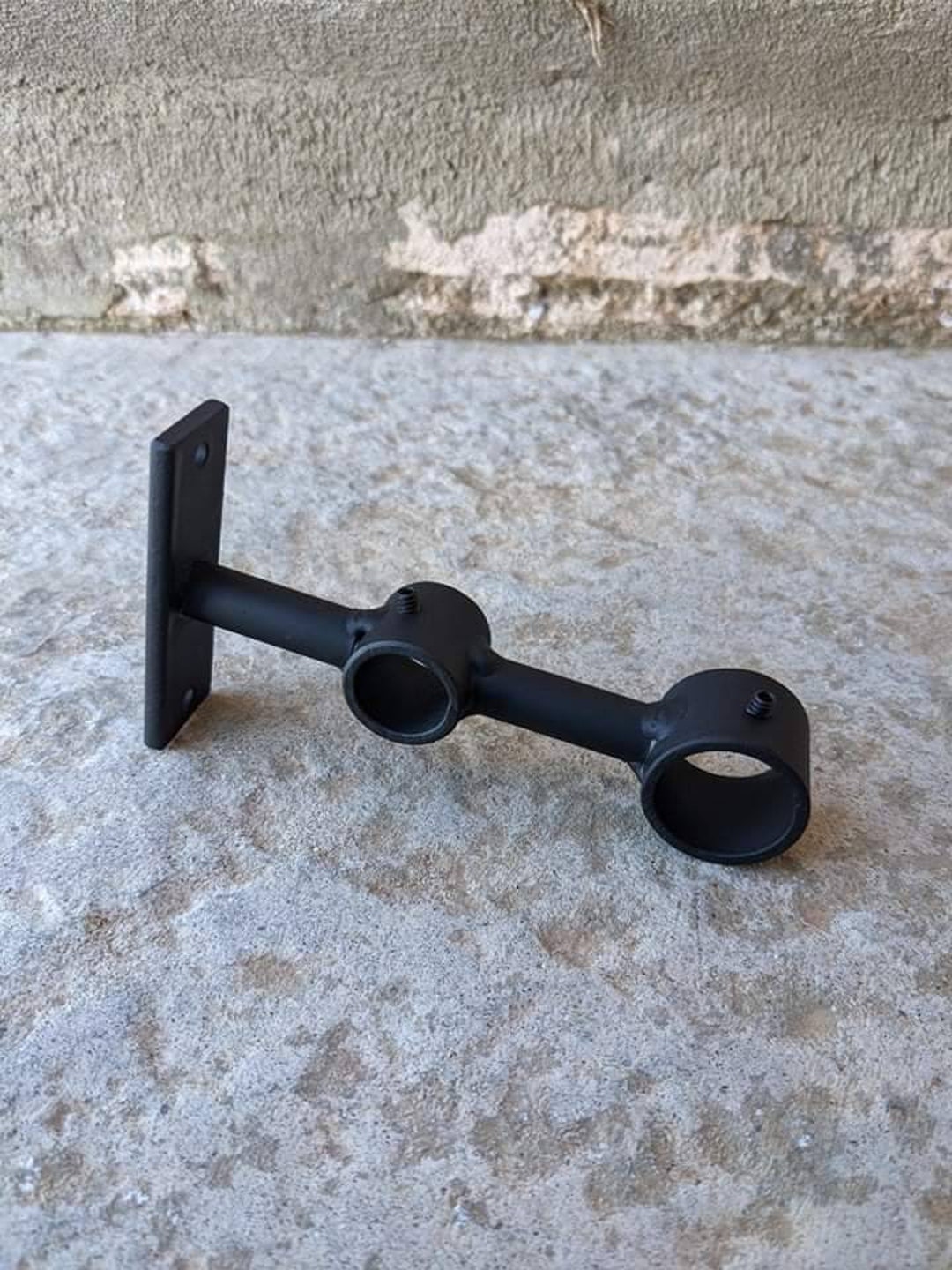 Double Circle Iron Bracket, 1-each Double Rod Drapery Bracket, Sheer ...