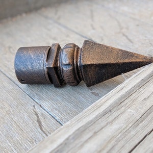 Medieval - 1-ea Drapery Rod Finials, Drapery Hardware Decorative Window ...