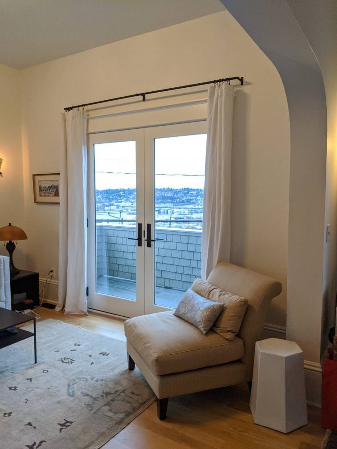 Elbow Drapery Iron Rod ONLY, Cut to Size 1'' Round Rod With Modern Ends ...