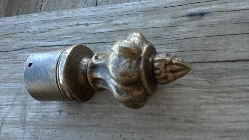 SF66 Finials, 1-ea Large Elegant Drapery Rod Finials, Decorative Window ...