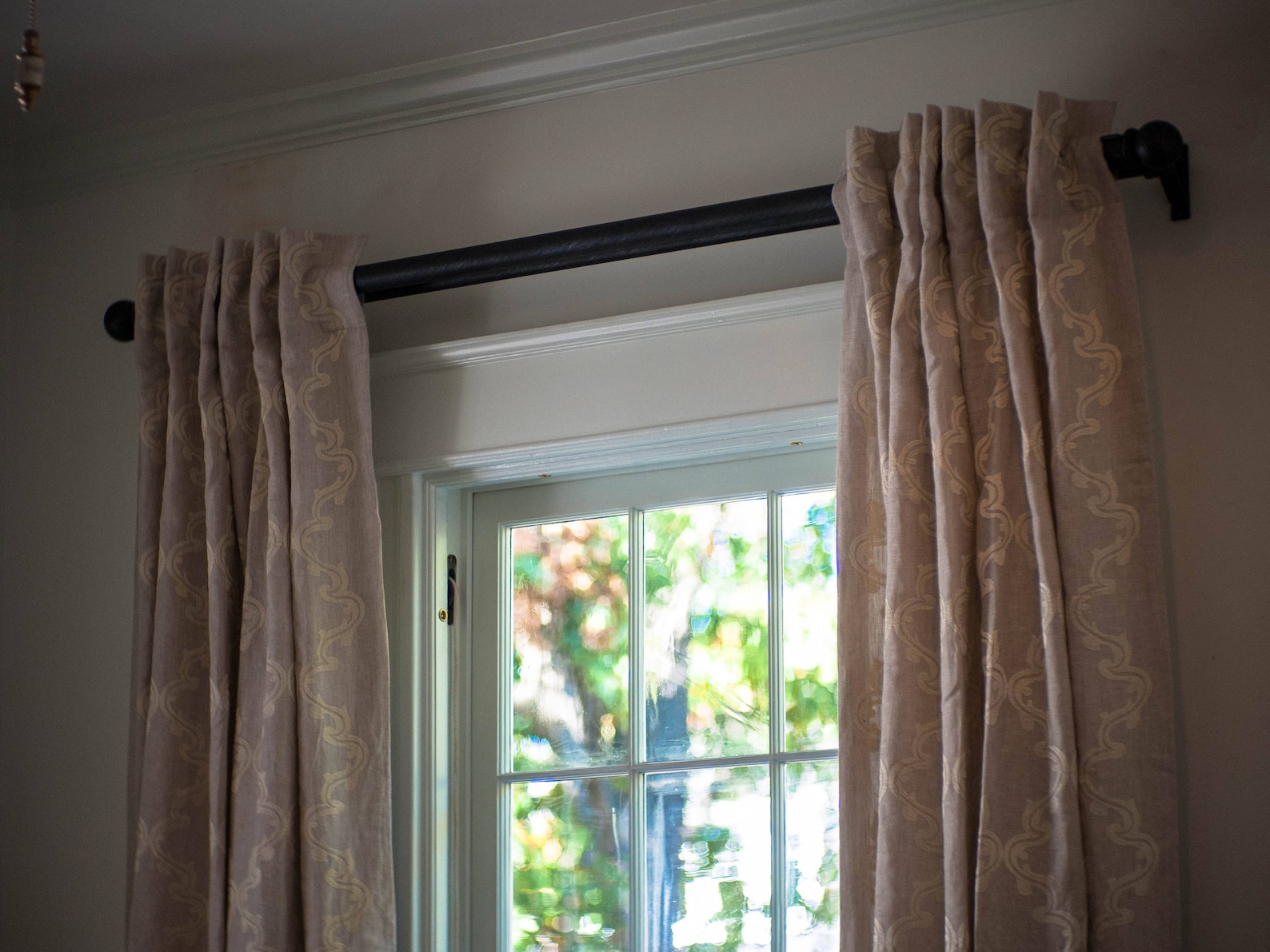 Double Drapery Iron Rod SET Cut to Size Round Rods Double - Etsy