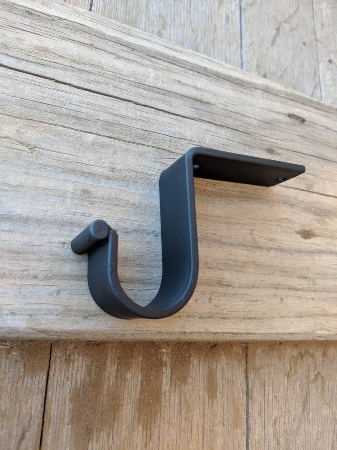 Forged Hand Made Ceiling Brackets, Wood Pole Brackets (1-EACH) Iron ...