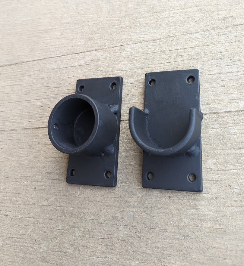 Custom Iron Sockets , Larger Pole Closet Sockets (1-PAIR) Iron Rod ...