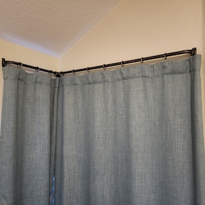 Corner Bracket ONLY for Single Rod , Iron Rod or Wood Pole Corner ...