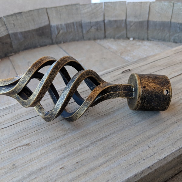 Wrought Iron Curtain Rods and Finials - Etsy