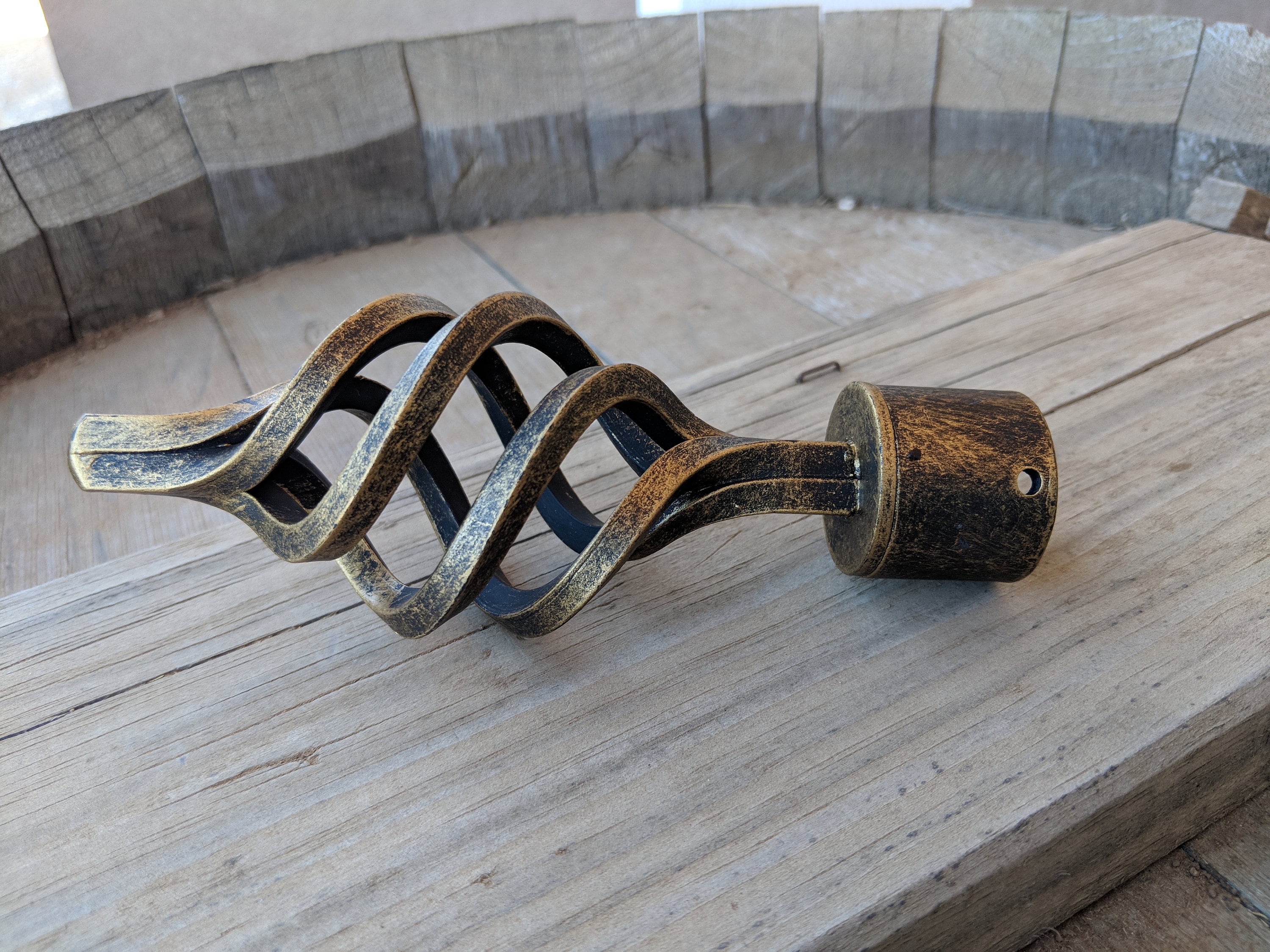 Beautiful SF29 Spiral Finial for Curtain Rods 1 Each - Etsy