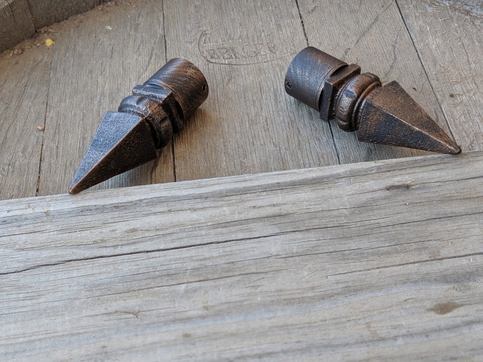 Medieval 1-ea Drapery Rod Finials Drapery Hardware | Etsy