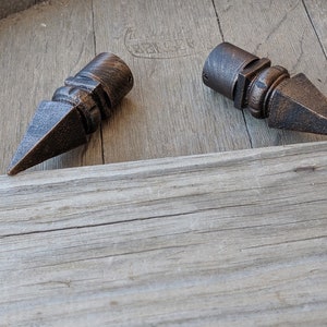 Medieval - 1-ea Drapery Rod Finials, Drapery Hardware Decorative Window ...