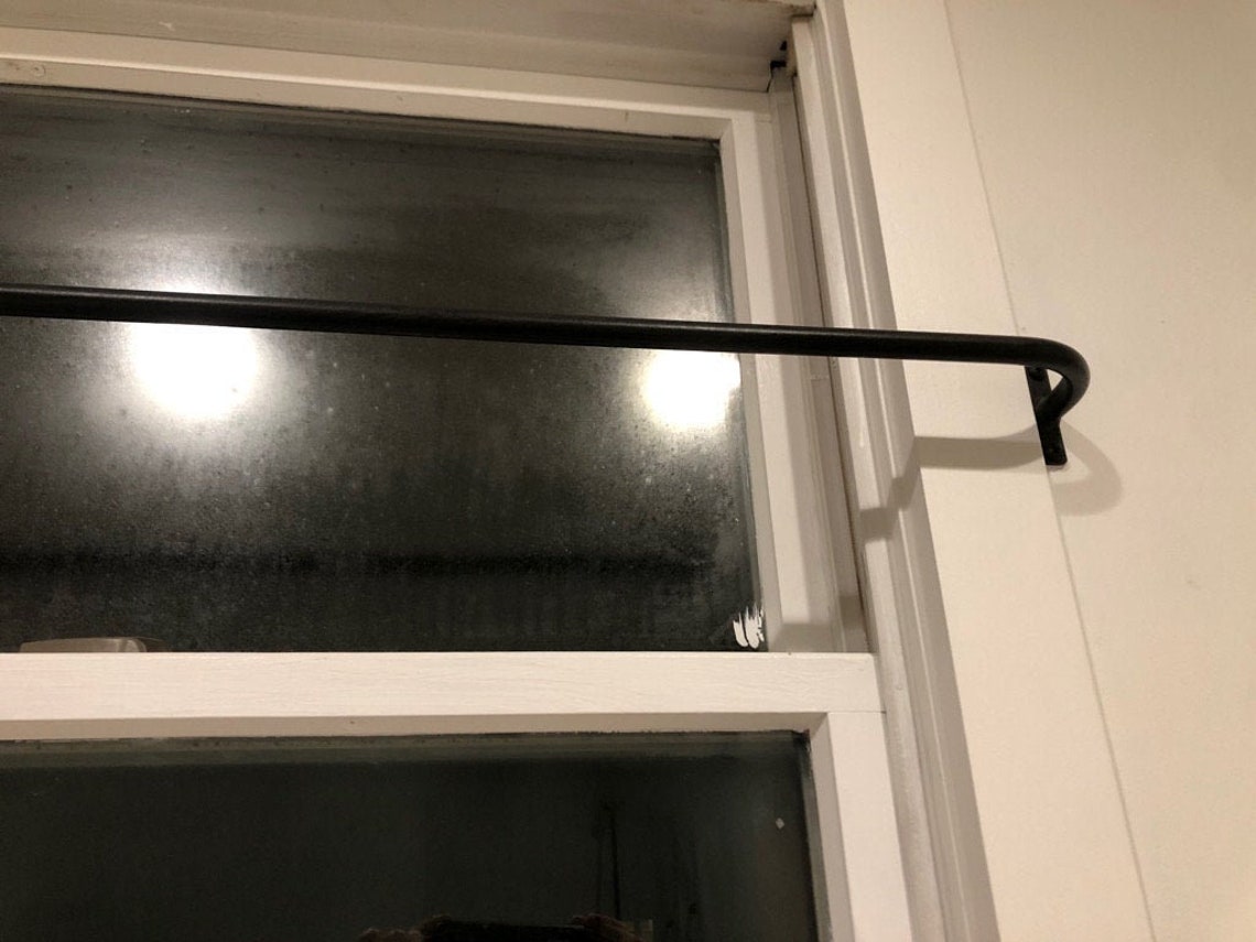 Iron Cafe Curtain Rod 1/2'' Round Petite Cafe Rod - Etsy