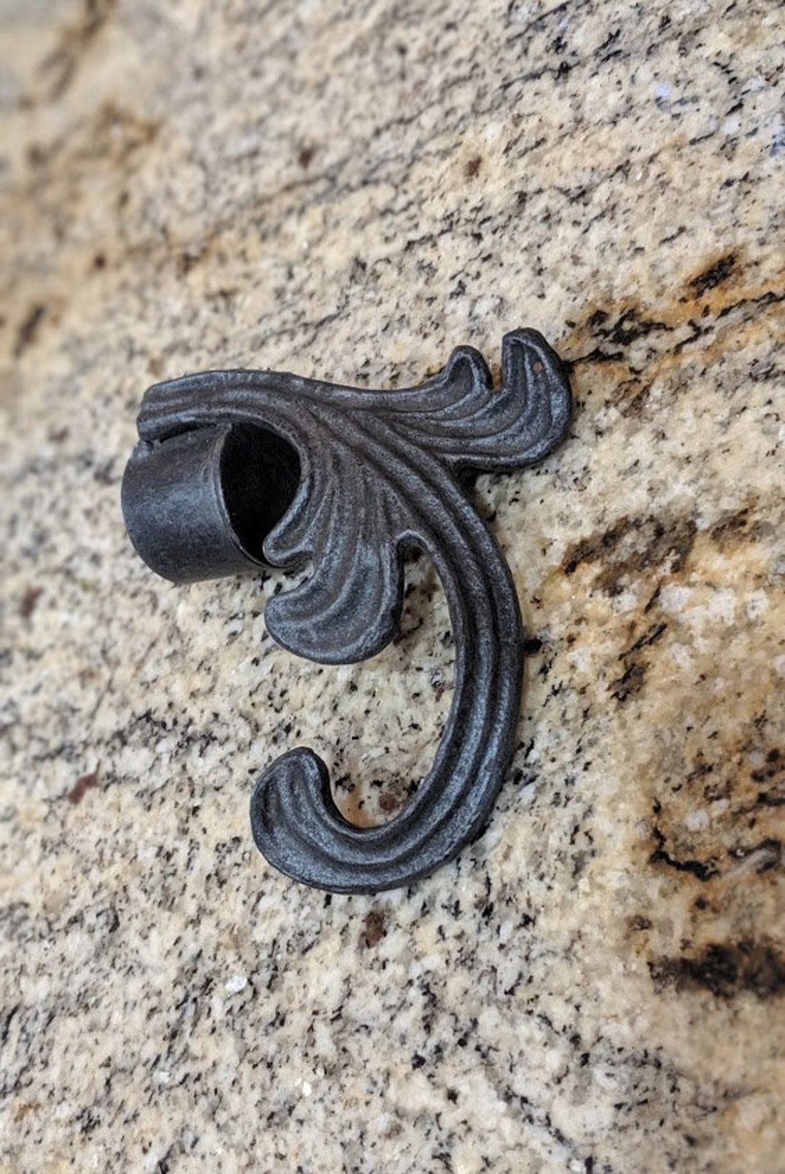 Drapery Rod Finials Curtain Rod Finials Leaf Mediterranean - Etsy