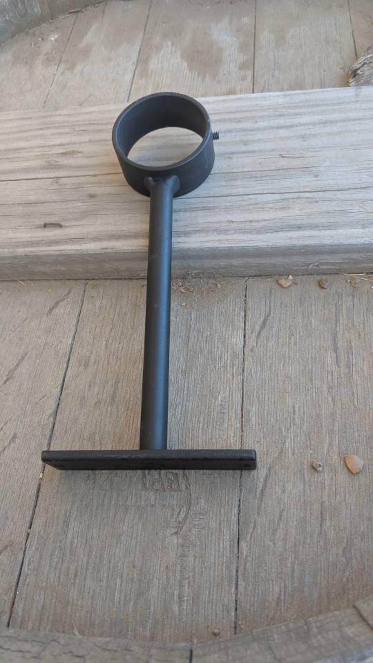 Long Projection Ceiling & Wall Bracket, 5'' Clearance, Single Rod ...