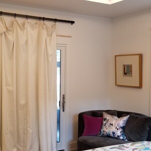 Modern Square Drapery Iron Rod. Eclectic Curtain Rod, Industrial ...