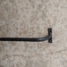 Iron Cafe Curtain Rod 1/2'' Round, Petite Cafe Rod With Rounded Elbows ...