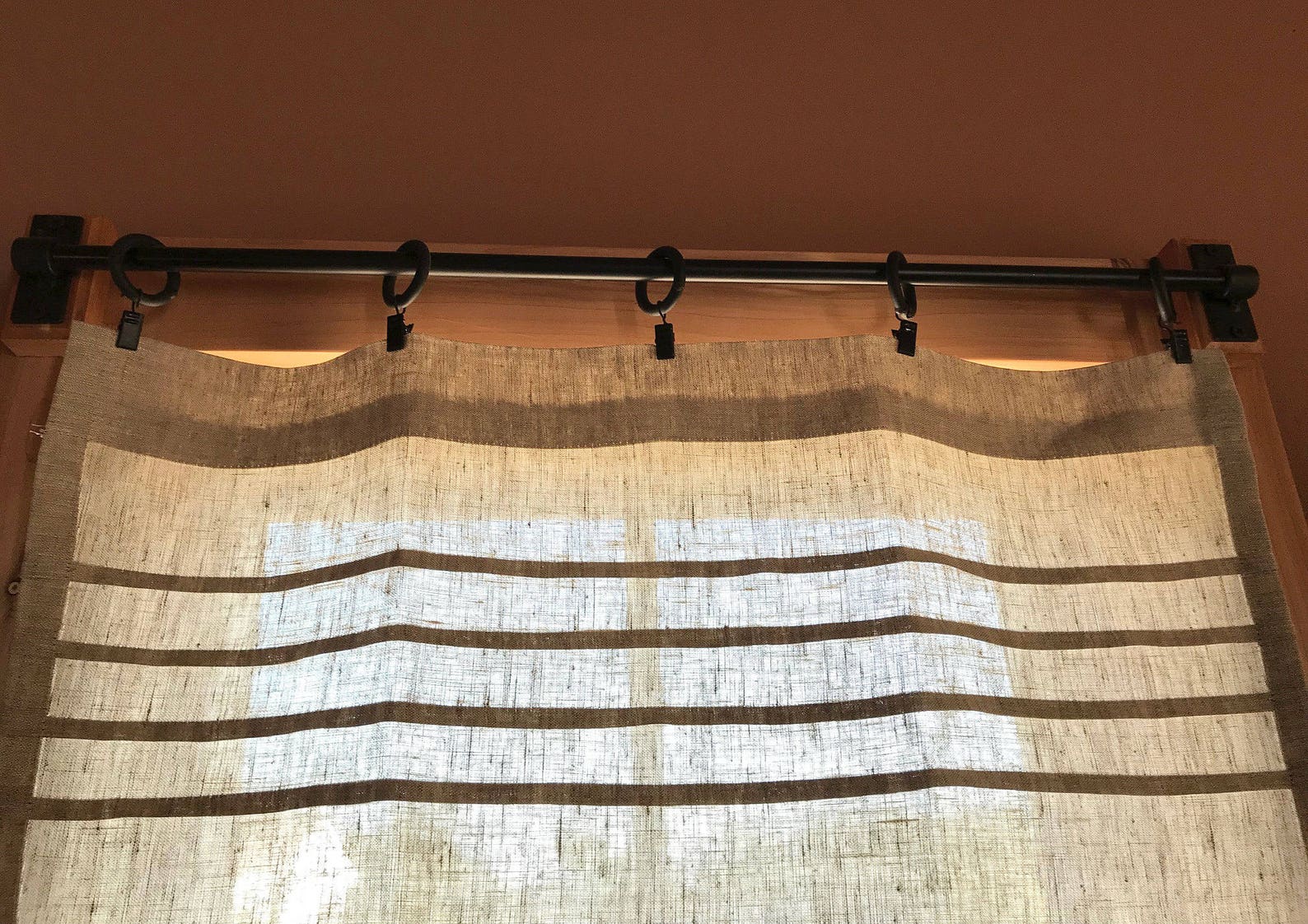 SET #2 27''-62'' Café Iron Rod, 1/2'' Solid Iron Rod, Room Divider ...