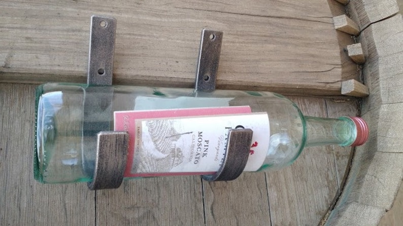 Small Wine Bottle Brackets Wall Hook for Wine Bottle Modern - Etsy