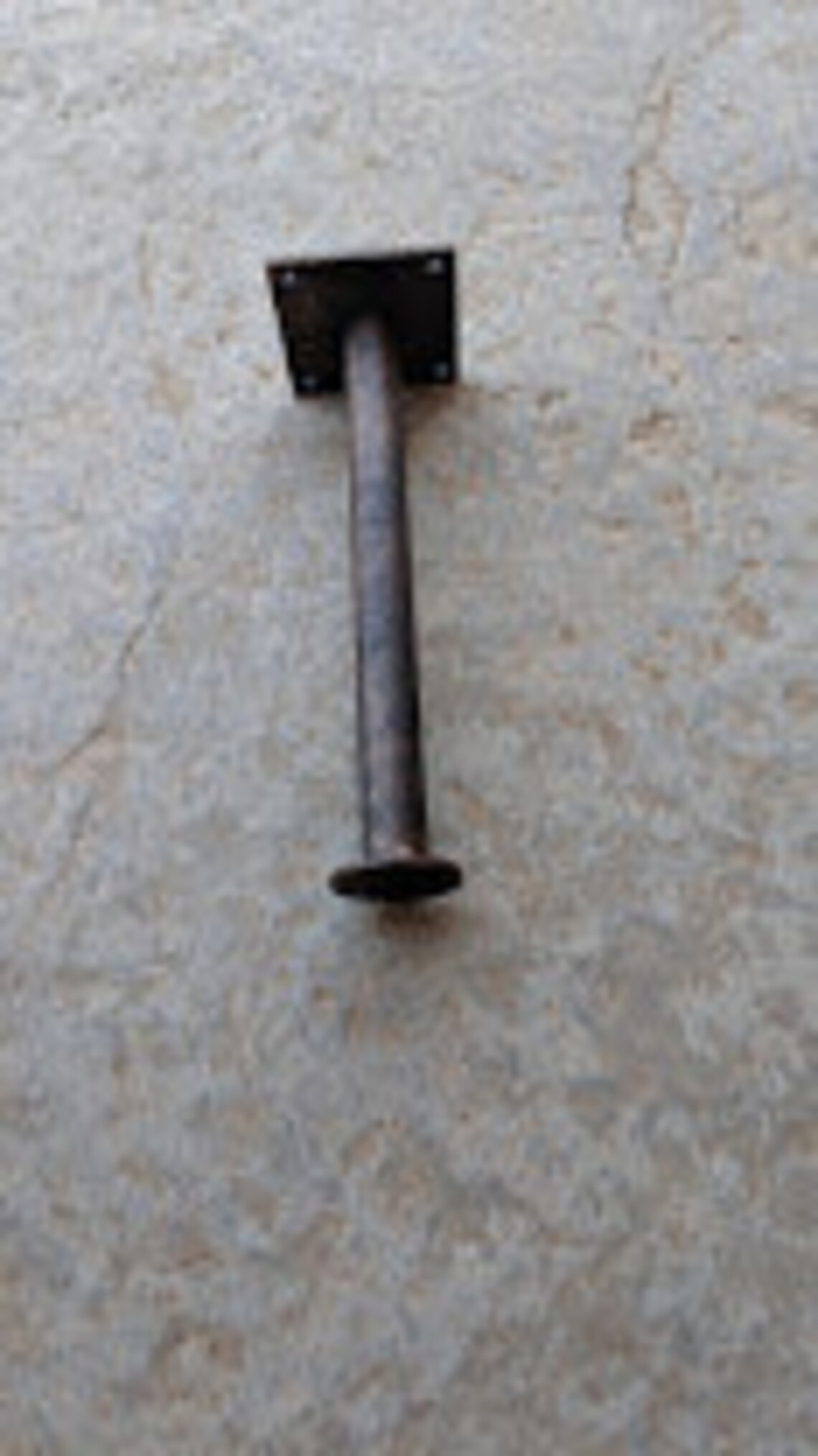 Handmade 1-EA, Iron Peg, Iron Face Out , Valet Hook, Industrial Wall ...