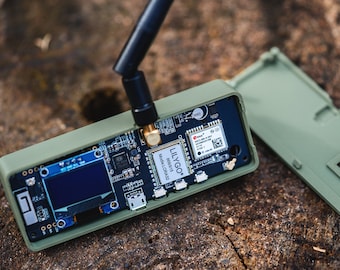 Spec5 Tactical Green PETG Enclosure Case for Meshtastic Lilygo T-beam V1.2 Lora Radio Off-grid ...