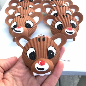 One Seashell Rudolph the Red Nosed Reindeer Ornament. Rudolph Ornament ...