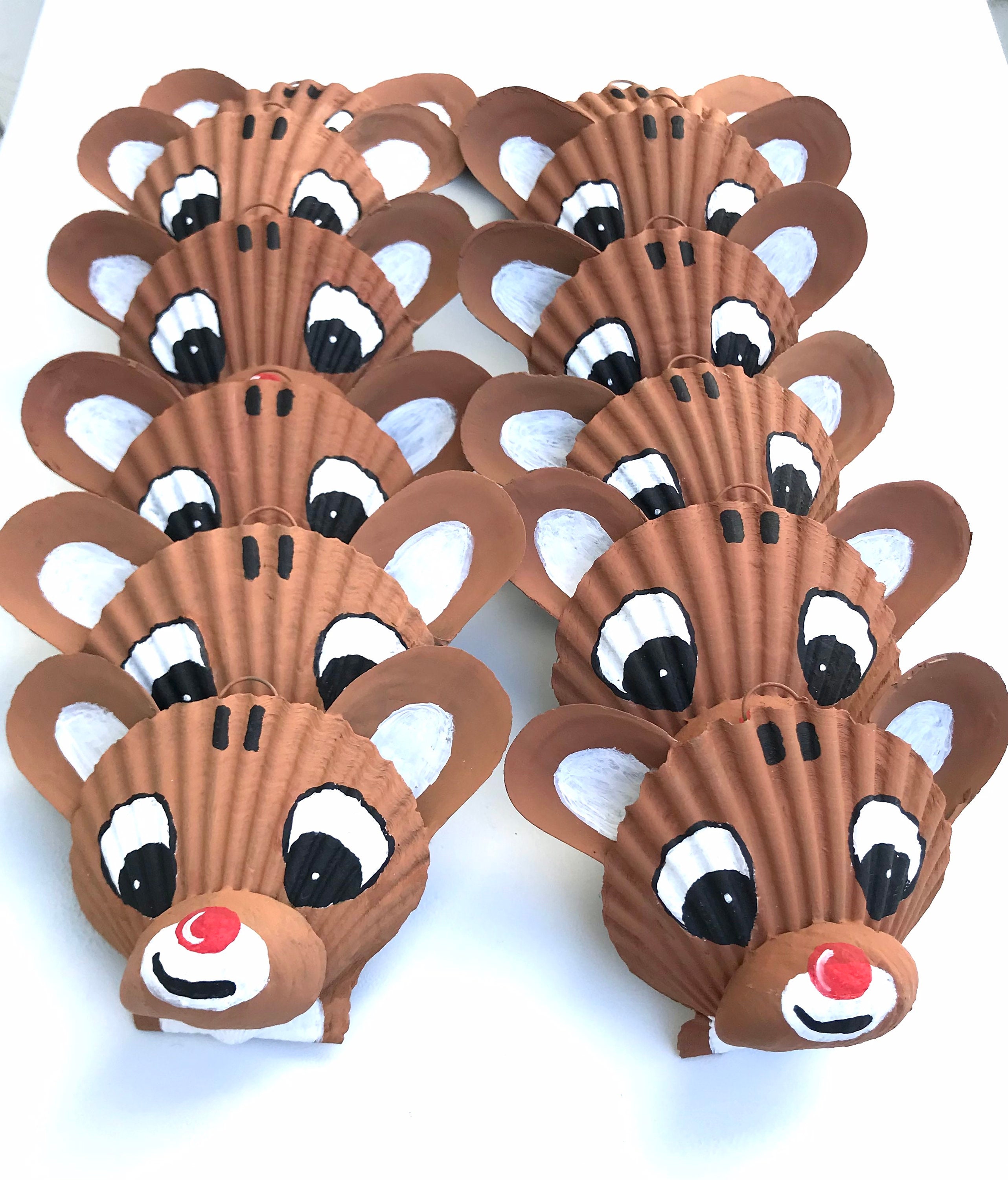 One Seashell Rudolph the Red Nosed Reindeer Ornament. Rudolph Ornament ...