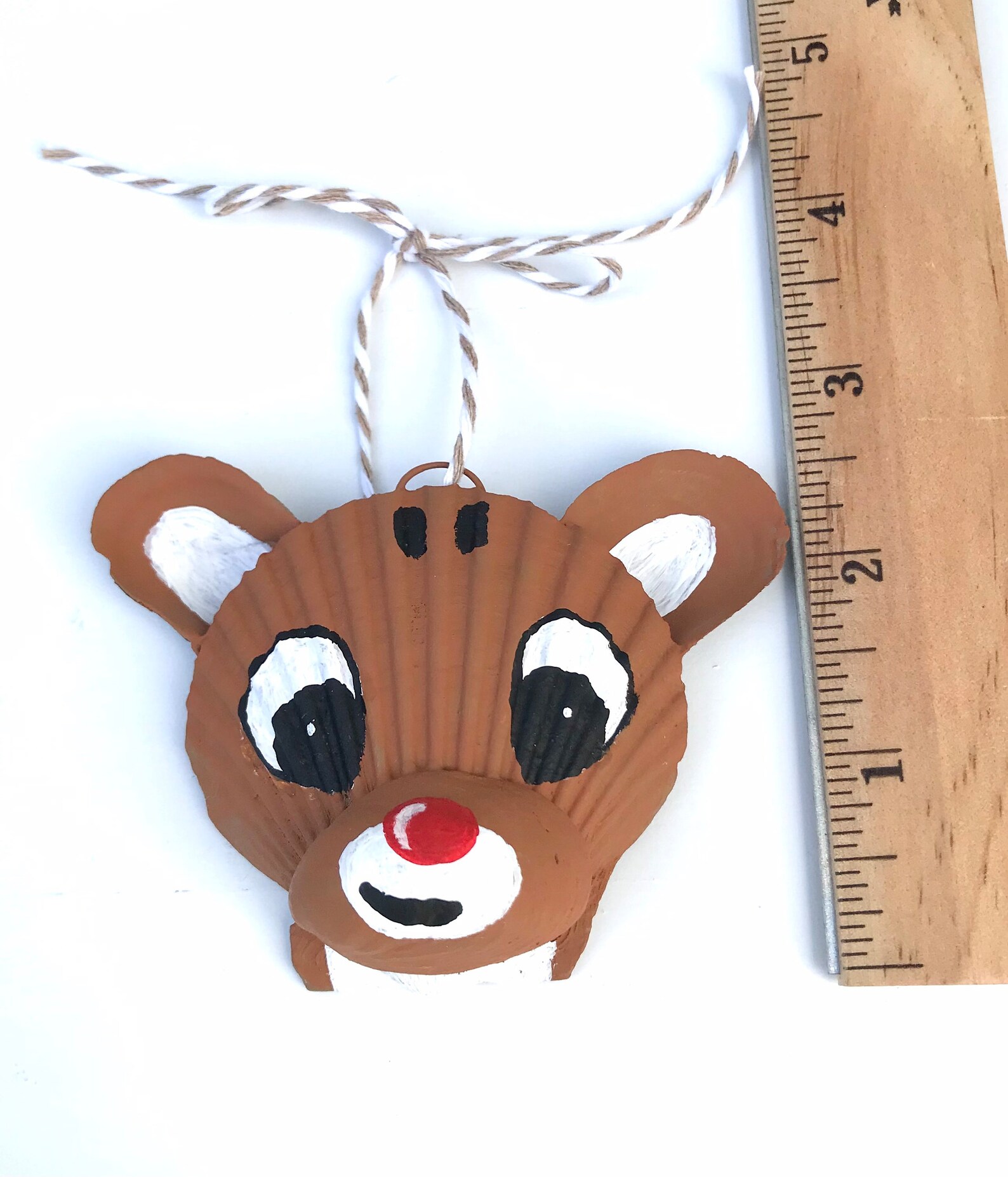 One Seashell Rudolph the Red Nosed Reindeer Ornament. Rudolph Ornament ...