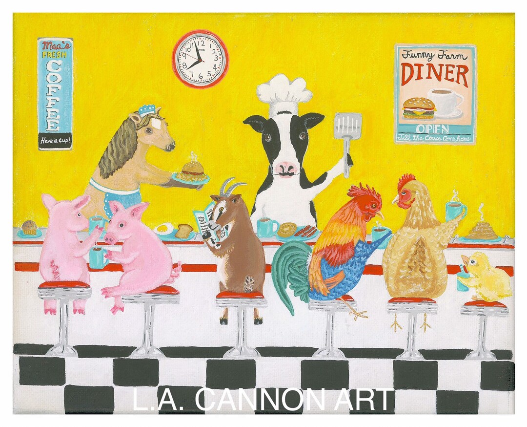 Cow Kitchen Wall Decor. Farm Animal Kitchen. Farmhouse Kitchen Decor ...