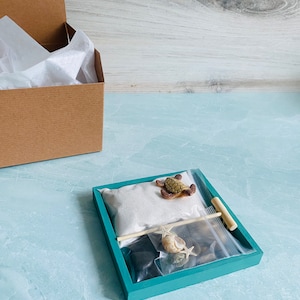 Mini Beach Zen Garden DIY Kit | Sea Turtle Zen Garden | Meditation ...