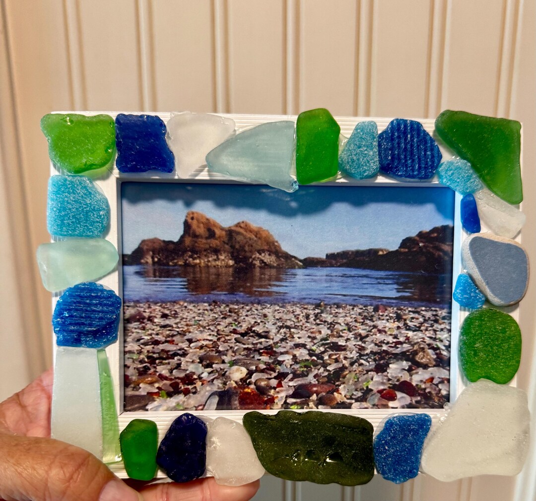 Seaglass Frame With Glass Beach Photograph - Etsy