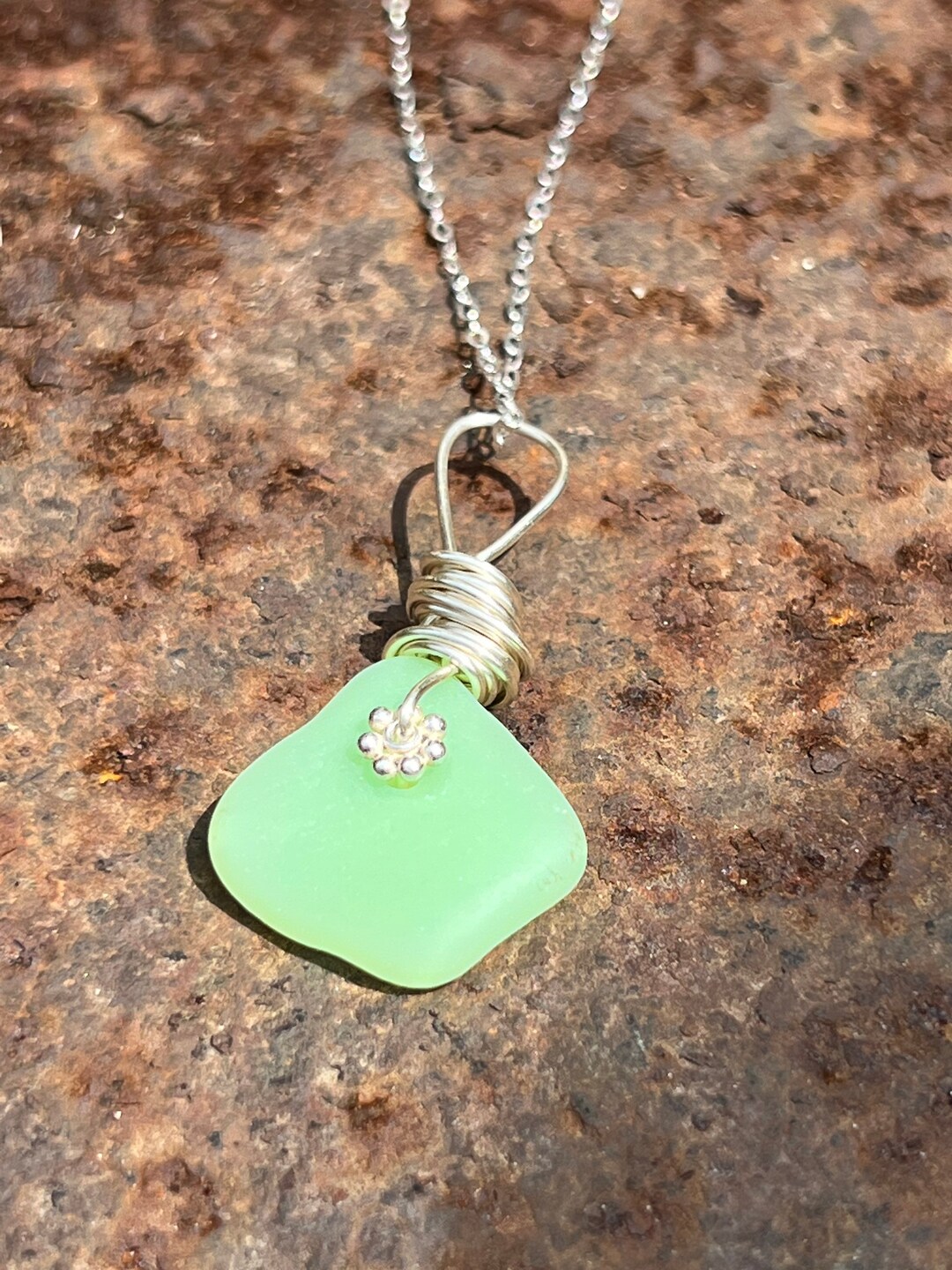 Perfect Jadeite UV Seaglass Necklace (glows Under Black Light) - Etsy UK