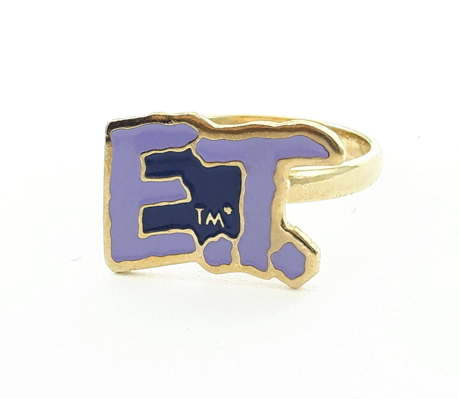 Vintage E.T. the Extra Terrestrial Ring E.T. Logo Ring | Etsy