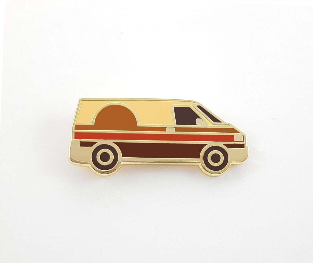 Roadtrip Pin Retro Van Pin - Etsy