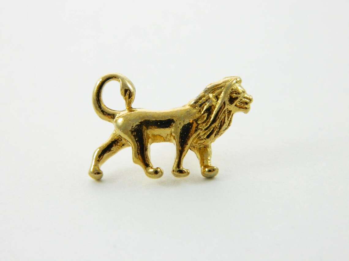 Gold Lion Pin - Etsy