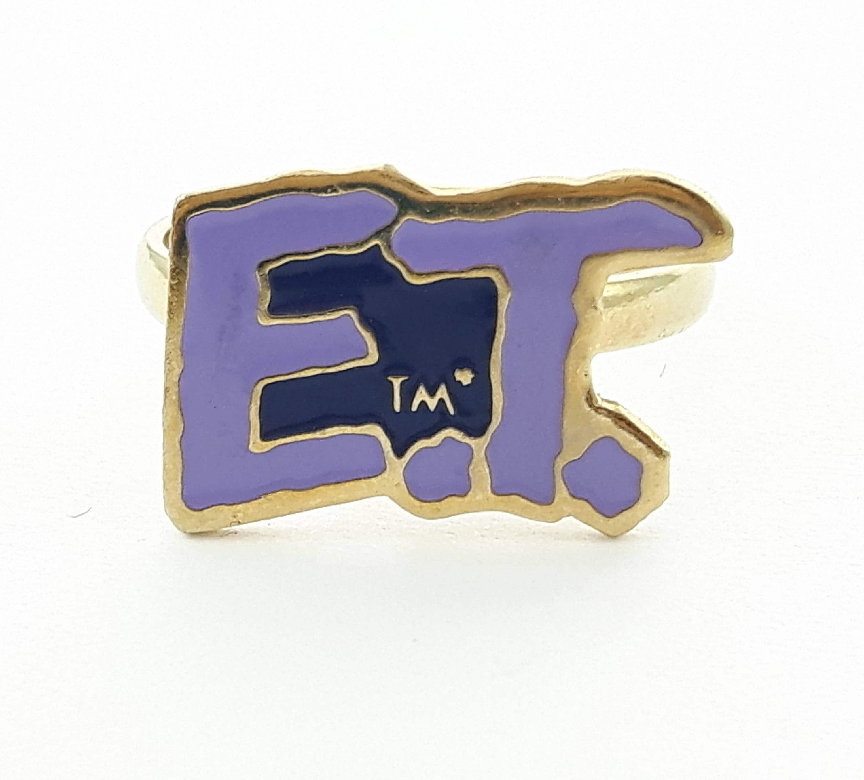 Vintage E.T. the Extra Terrestrial Ring E.T. Logo Ring | Etsy