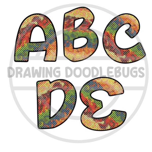 Pop Art Letters - Etsy