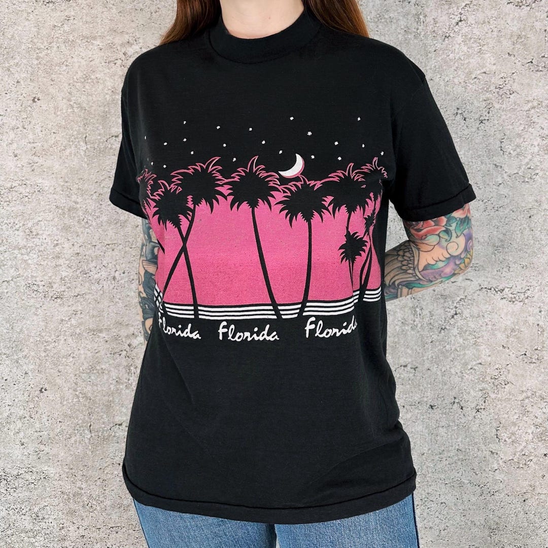 Florida Soft Vintage Travel Destination Tee Shirt T-shirt - Etsy